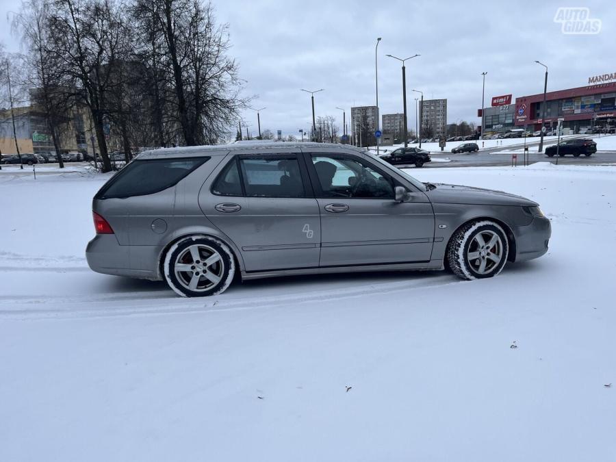 Grey Saab 9-5 2006 in Vilnius, with an engine capacity of 1.90 L and mileage of 511 thousand km for 1350 €, photo 4 on AUTOMOTO.COM.LV