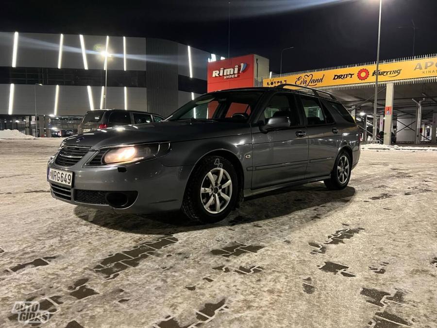Grey Saab 9-5 2006 in Vilnius, with an engine capacity of 1.90 L and mileage of 421 thousand km for 1000 €, photo 7 on AUTOMOTO.COM.LV