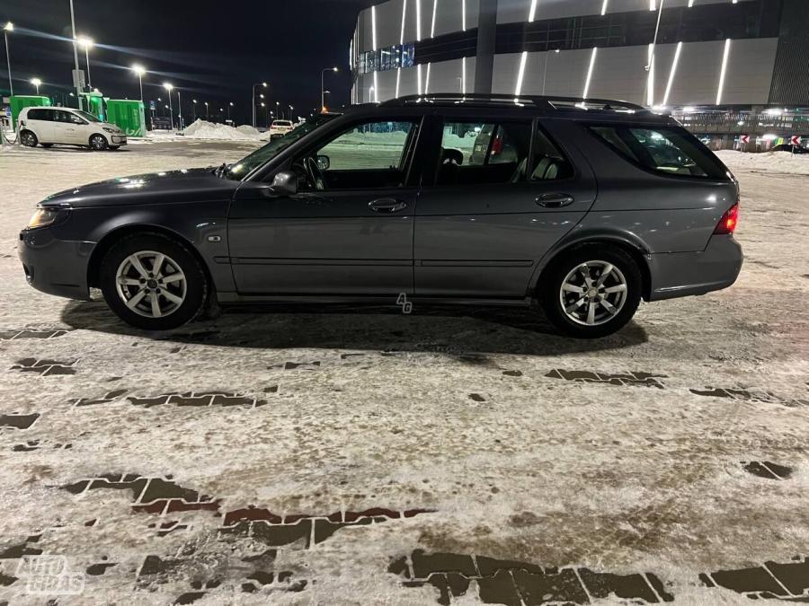 Grey Saab 9-5 2006 in Vilnius, with an engine capacity of 1.90 L and mileage of 421 thousand km for 1000 €, photo 8 on AUTOMOTO.COM.LV