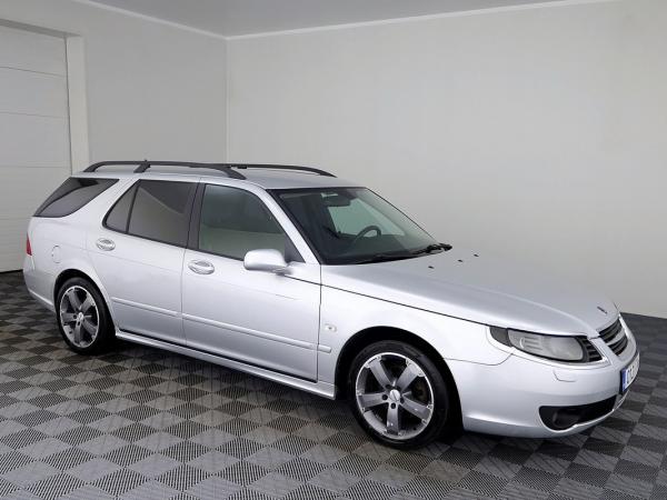 Grey Saab 9-5 2006 in Tallinn, with an engine capacity of 1.90 L and mileage of 364 thousand km for 999 €, photo 9 on AUTOMOTO.COM.LV