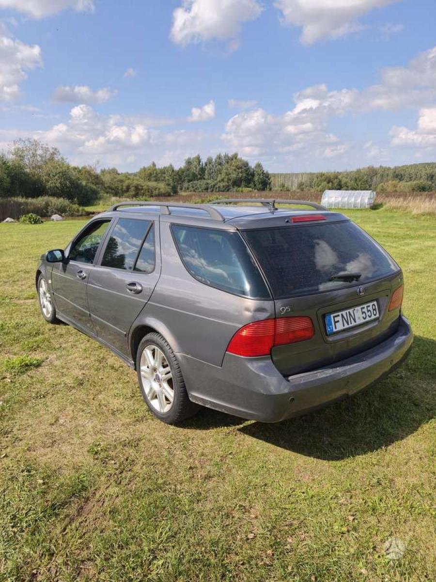 Pelēks Saab 9-5 2006 Elektrėnai, ar dzinēja tilpumu 1.90 L un nobraukumu 372 tūkst. km par 1099 €, foto 3 vietnē AUTOMOTO.COM.LV