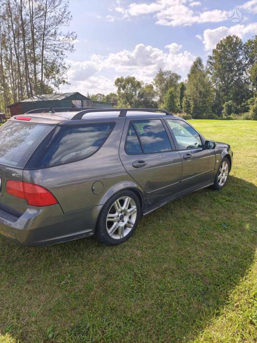 Pelēks Saab 9-5 2006 Elektrėnai, ar dzinēja tilpumu 1.90 L un nobraukumu 372 tūkst. km par 1099 €, foto 4 vietnē AUTOMOTO.COM.LV