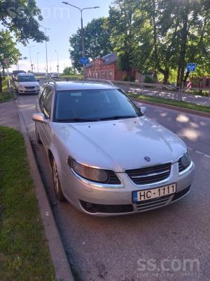 Grey Saab 9-5 2007 in Daugavpils, with an engine capacity of 1.90 L and mileage of 555 thousand km for 1450 €, photo  on AUTOMOTO.COM.LV