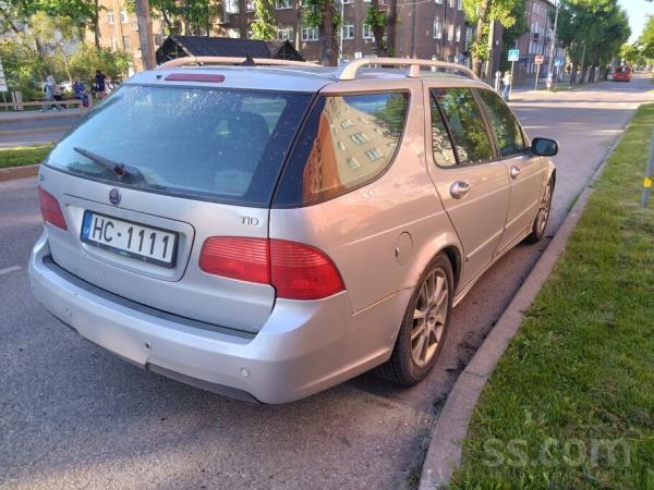 Серый Сааб 9-5 2007 в Даугавпилс, объемом двигателя 1.90 л и пробегом 555 тыс. км за 1450 €, фото 2 на AUTOMOTO.COM.LV