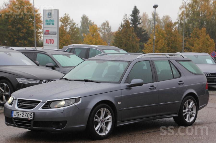 Grey Saab 9-5 2007 in Tukums, with an engine capacity of 1.90 L and mileage of 233 thousand km for 2000 €, photo 3 on AUTOMOTO.COM.LV