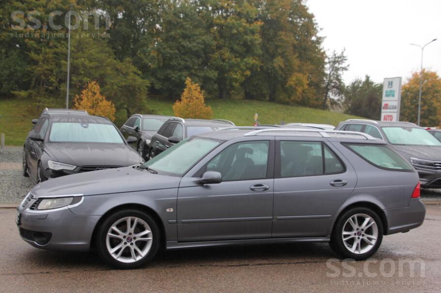 Grey Saab 9-5 2007 in Tukums, with an engine capacity of 1.90 L and mileage of 233 thousand km for 2000 €, photo 4 on AUTOMOTO.COM.LV