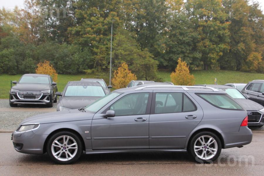 Grey Saab 9-5 2007 in Tukums, with an engine capacity of 1.90 L and mileage of 233 thousand km for 2000 €, photo 5 on AUTOMOTO.COM.LV