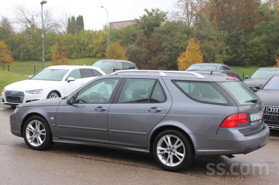 Grey Saab 9-5 2007 in Tukums, with an engine capacity of 1.90 L and mileage of 233 thousand km for 2000 €, photo 6 on AUTOMOTO.COM.LV