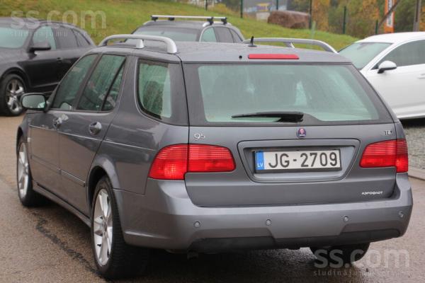 Saab 9-5 2007 in Tukums on AUTOMOTO.COM.LV Grey Saab 9-5 2007 in Tukums, with an engine capacity of 1.90 L and mileage of 233 thousand km for 2000 €, photo 10 on AUTOMOTO.COM.LV