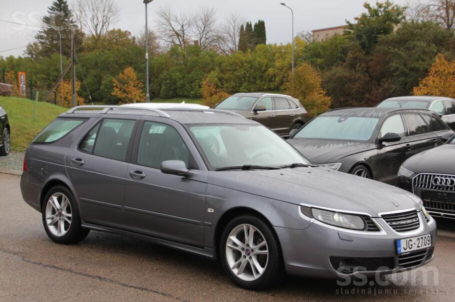 Grey Saab 9-5 2007 in Tukums, with an engine capacity of 1.90 L and mileage of 233 thousand km for 2000 €, photo 23 on AUTOMOTO.COM.LV