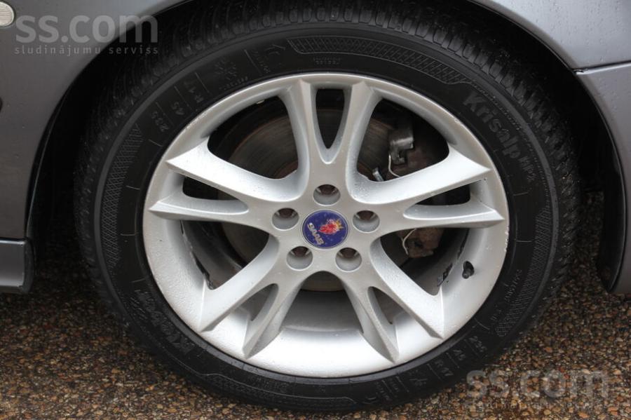 Grey Saab 9-5 2007 in Tukums, with an engine capacity of 1.90 L and mileage of 233 thousand km for 2000 €, photo 26 on AUTOMOTO.COM.LV