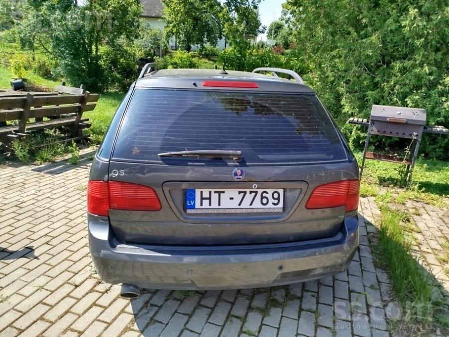Grey Saab 9-5 2008 in Riga, with an engine capacity of 2.30 L and mileage of 280 thousand km for 850 €, photo 4 on AUTOMOTO.COM.LV