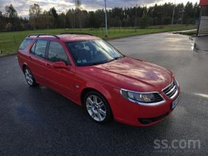 Red Saab 9-5 2007 in Riga, with an engine capacity of 1.90 L and mileage of 332 thousand km for 3500 €, photo 3 on AUTOMOTO.COM.LV