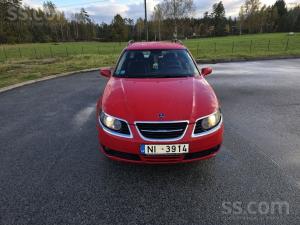 Red Saab 9-5 2007 in Riga, with an engine capacity of 1.90 L and mileage of 336 thousand km for 2800 €, photo 3 on AUTOMOTO.COM.LV