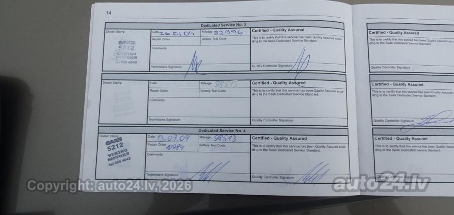 Сааб 9-5 2001 в Таллин, объемом двигателя 2.30 л и пробегом 153 тыс. км за 3490 €, фото 17 на AUTOMOTO.COM.LV