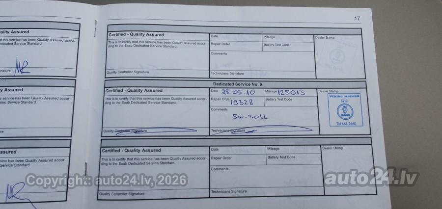 Сааб 9-5 2001 в Таллин, объемом двигателя 2.30 л и пробегом 153 тыс. км за 3490 €, фото 20 на AUTOMOTO.COM.LV