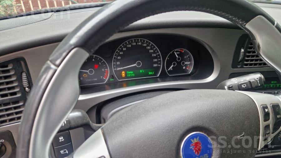 Saab 9-5 2007 in Riga, with an engine capacity of 2.30 L and mileage of 136 thousand km for 2480 €, photo 4 on AUTOMOTO.COM.LV