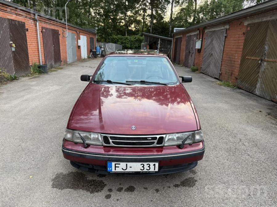 Red Saab 9000 1995 in Riga, with an engine capacity of 3.00 L and mileage of 212 thousand km for 2850 €, photo 8 on AUTOMOTO.COM.LV