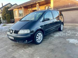 Melns SEAT Alhambra 2002 Viļņa, ar dzinēja tilpumu 1.90 L un nobraukumu 370 tūkst. km par 1500 €, foto  vietnē AUTOMOTO.COM.LV