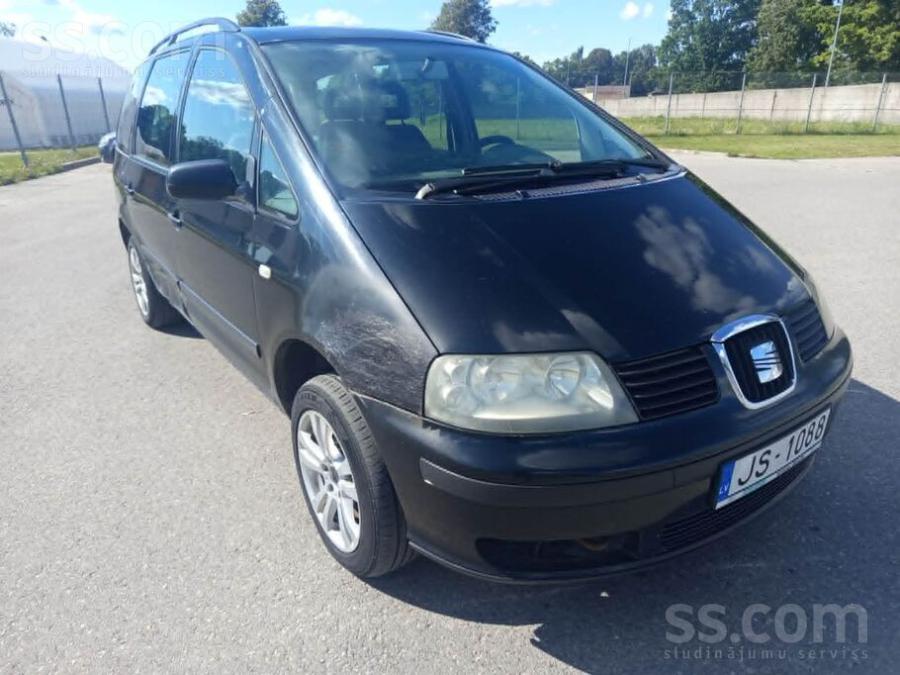 Черный Сеат Альхамбра 2002 в Цесис, объемом двигателя 1.90 л и пробегом 338 тыс. км за 1380 €, фото 3 на AUTOMOTO.COM.LV