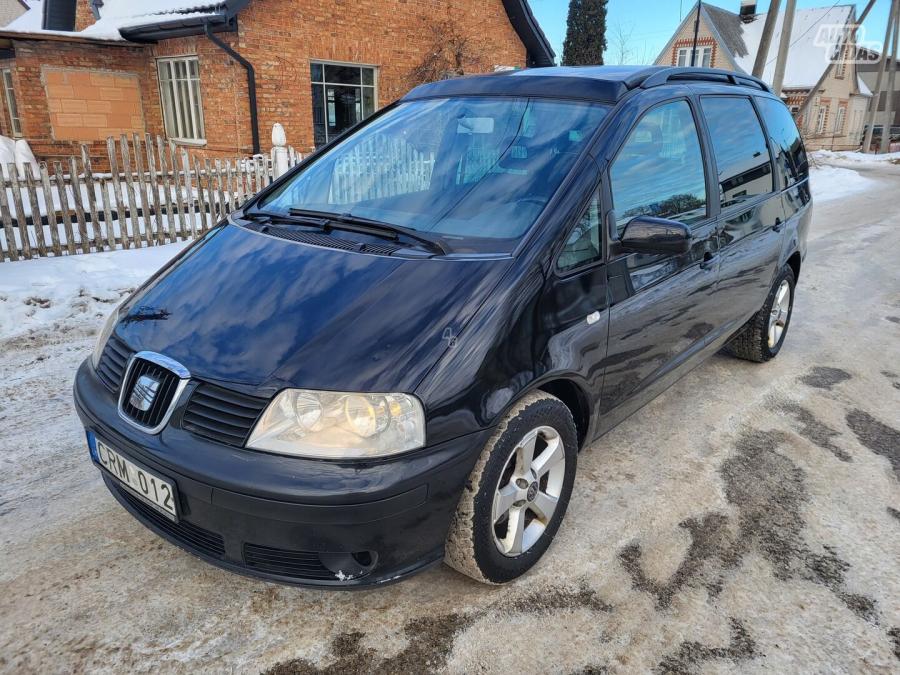 Melns SEAT Alhambra 2003 Alīta, ar dzinēja tilpumu 1.90 L un nobraukumu 290 tūkst. km par 2100 €, foto 1 vietnē AUTOMOTO.COM.LV