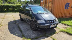 Black SEAT Alhambra 2004 in Kuldiga, with an engine capacity of 1.90 L and mileage of 338 thousand km for 1050 €, photo  on AUTOMOTO.COM.LV