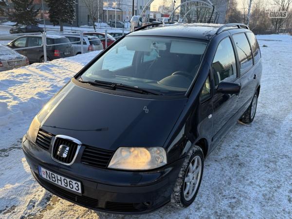 Black SEAT Alhambra 2005 in Kaunas, with an engine capacity of 1.90 L and mileage of 378 thousand km for 1650 €, photo 1 on AUTOMOTO.COM.LV
