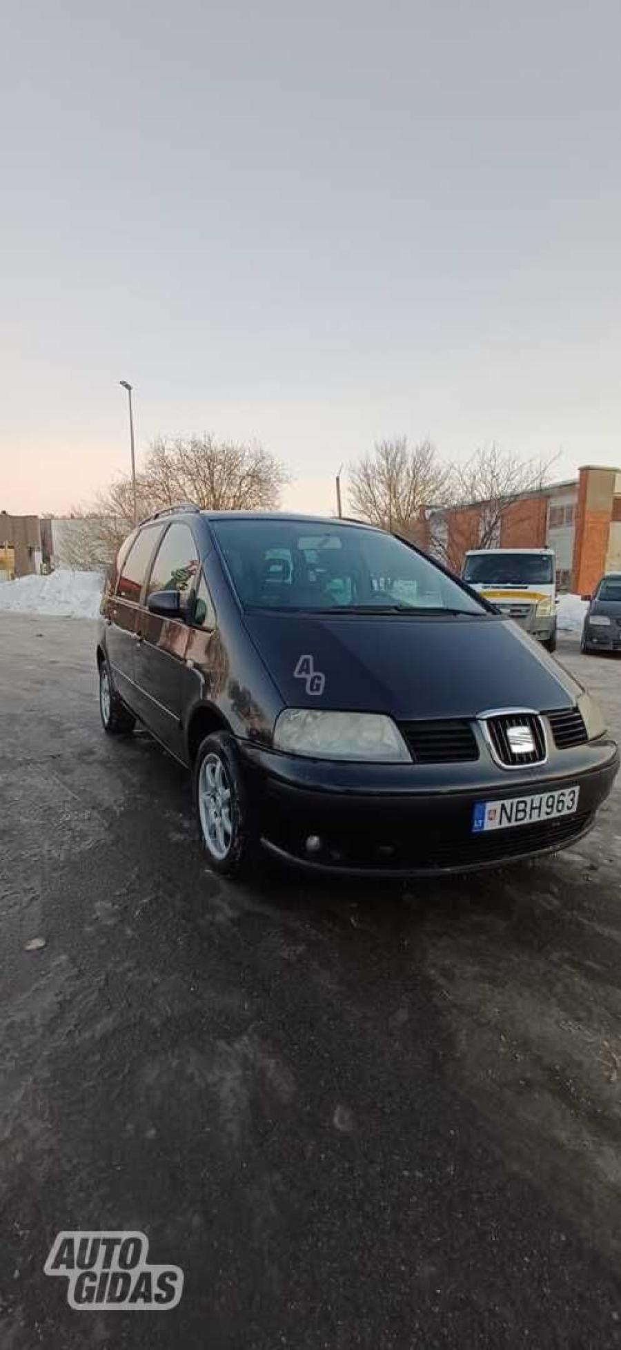 Black SEAT Alhambra 2005 in Kaunas, with an engine capacity of 1.90 L and mileage of 378 thousand km for 1650 €, photo 17 on AUTOMOTO.COM.LV