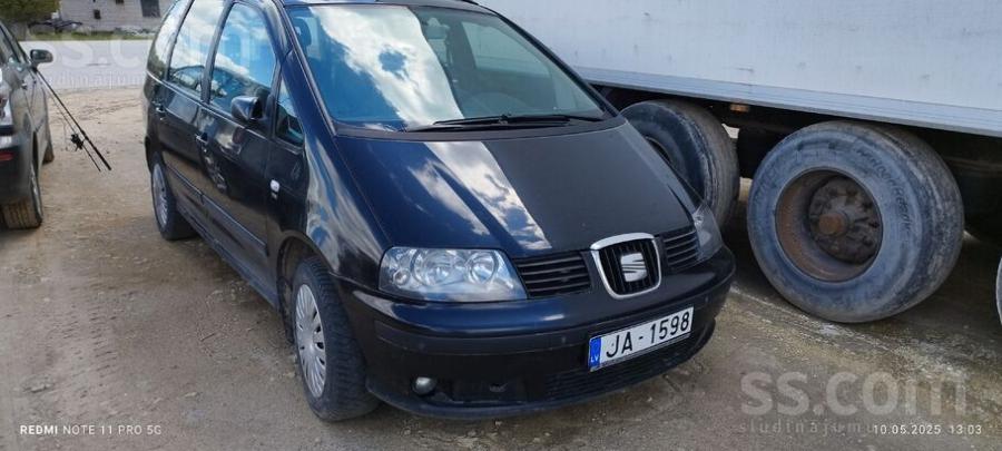 Melns SEAT Alhambra 2006 Rēzekne, ar dzinēja tilpumu 2.00 L un nobraukumu 378 tūkst. km par 2900 €, foto 1 vietnē AUTOMOTO.COM.LV