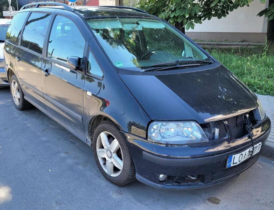 Melns SEAT Alhambra 2006 Kauņa, ar dzinēja tilpumu 1.97 L un nobraukumu 287 tūkst. km par 1500 €, foto 1 vietnē AUTOMOTO.COM.LV