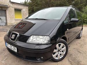 Black SEAT Alhambra 2007 in Prienai, with an engine capacity of 1.97 L and mileage of 220 thousand km for 3400 €, photo  on AUTOMOTO.COM.LV