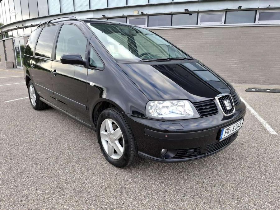 Черный Сеат Альхамбра 2007 в Кедайняй, объемом двигателя 1.97 л и пробегом 321 тыс. км за 3600 €, фото 3 на AUTOMOTO.COM.LV