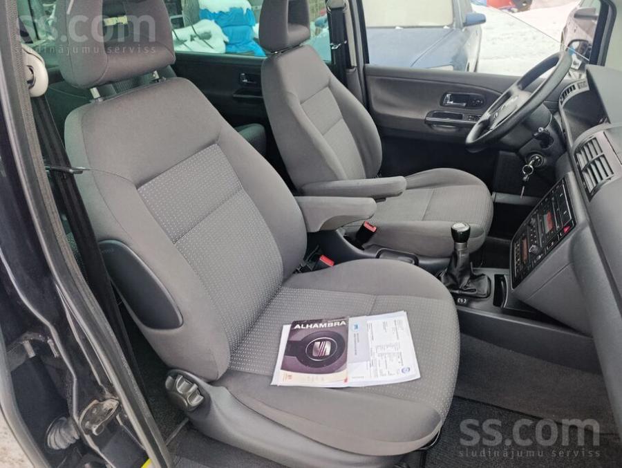 Melns SEAT Alhambra 2008 Rēzekne, ar dzinēja tilpumu 2.00 L un nobraukumu 254 tūkst. km par 3850 €, foto 12 vietnē AUTOMOTO.COM.LV