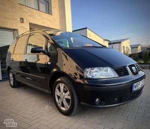 Melns SEAT Alhambra 2008 Viļņa, ar dzinēja tilpumu 2.00 L un nobraukumu 317 tūkst. km par 3490 €, foto  vietnē AUTOMOTO.COM.LV