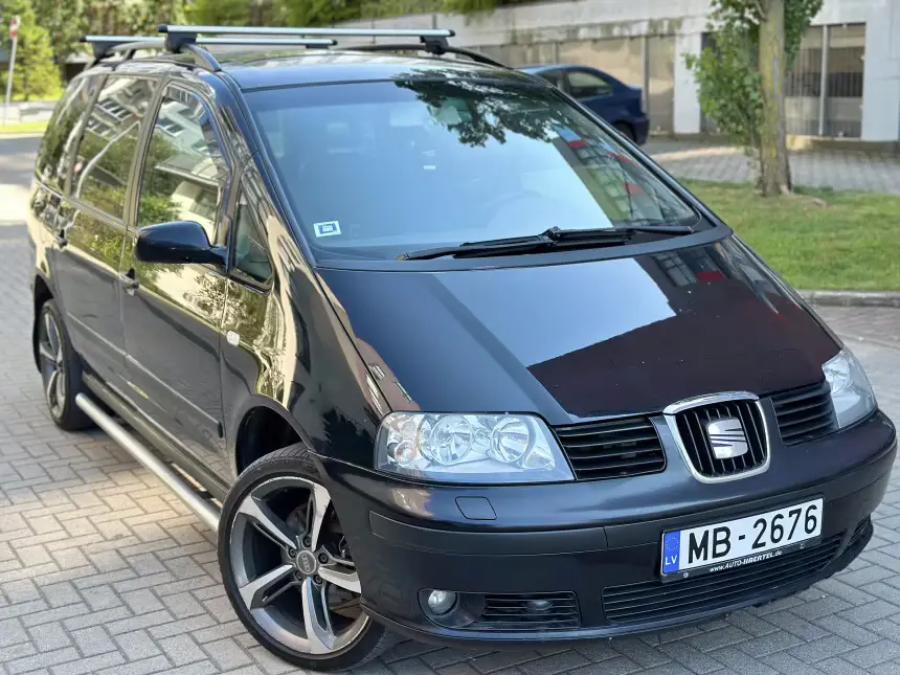 Melns SEAT Alhambra 2008 Rīga, ar dzinēja tilpumu 2.00 L un nobraukumu 374 tūkst. km par 2490 €, foto 1 vietnē AUTOMOTO.COM.LV