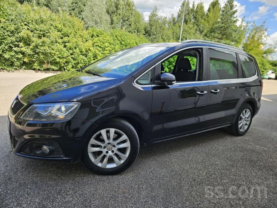 Black SEAT Alhambra 2011 in Riga, with an engine capacity of 2.00 L and mileage of 394 thousand km for 4350 €, photo 4 on AUTOMOTO.COM.LV