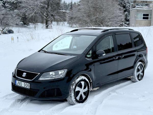 Black SEAT Alhambra 2012 in Vilnius, with an engine capacity of 2.00 L and mileage of 278 thousand km for 5500 €, photo 1 on AUTOMOTO.COM.LV