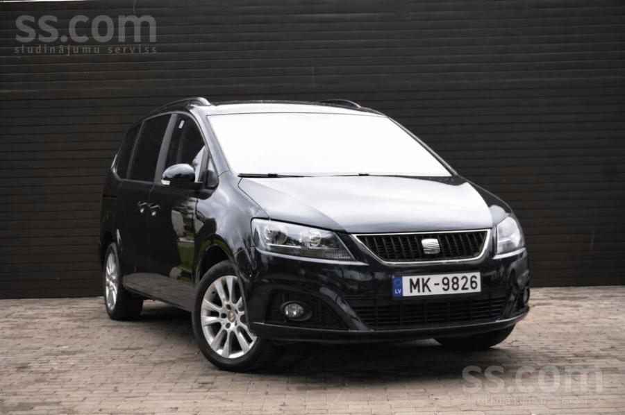 Black SEAT Alhambra 2012 in Riga, with an engine capacity of 1.40 L and mileage of 218 thousand km for 8290 €, photo 3 on AUTOMOTO.COM.LV
