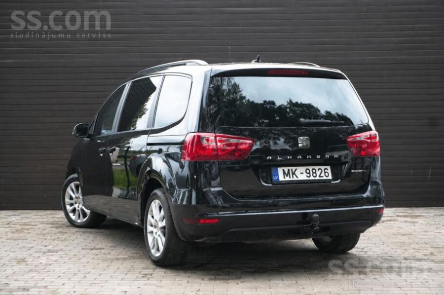 Black SEAT Alhambra 2012 in Riga, with an engine capacity of 1.40 L and mileage of 218 thousand km for 8290 €, photo 5 on AUTOMOTO.COM.LV