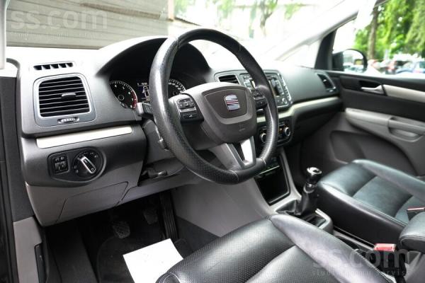 Melns SEAT Alhambra 2012 Rīga, ar dzinēja tilpumu 1.40 L un nobraukumu 218 tūkst. km par 8290 €, foto 6 vietnē AUTOMOTO.COM.LV