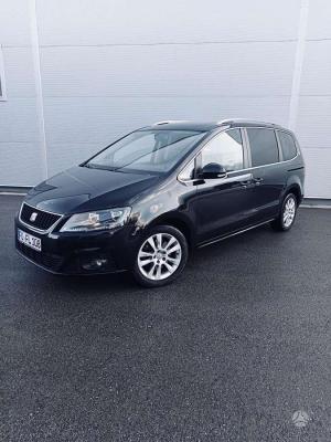 Black SEAT Alhambra 2012 in Utena, with an engine capacity of 1.97 L and mileage of 178 thousand km for 8950 €, photo  on AUTOMOTO.COM.LV