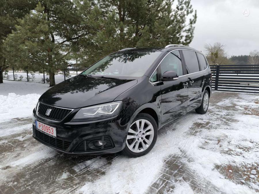 Melns SEAT Alhambra 2014 Druskininkai, ar dzinēja tilpumu 2.00 L un nobraukumu 299 tūkst. km par 7790 €, foto 1 vietnē AUTOMOTO.COM.LV