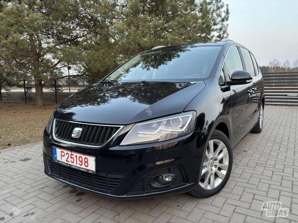 Black SEAT Alhambra 2014 in Druskininkai, with an engine capacity of 2.00 L and mileage of 299 thousand km for 7490 €, photo 1 on AUTOMOTO.COM.LV