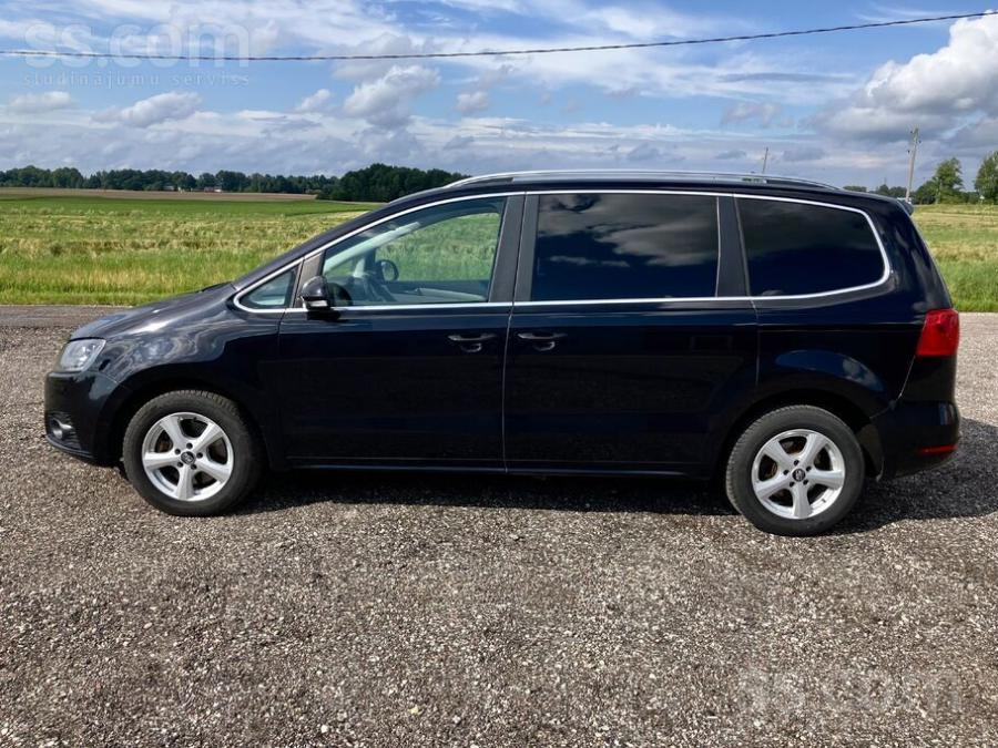 Black SEAT Alhambra 2014 in Talsi, with an engine capacity of 2.00 L and mileage of 0 thousand km for 8500 €, photo 7 on AUTOMOTO.COM.LV