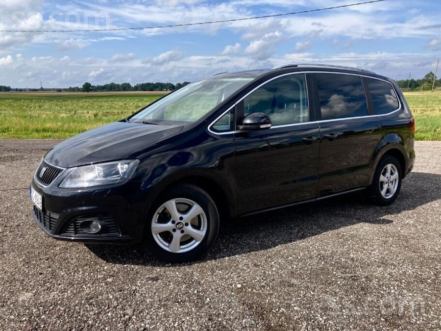 Black SEAT Alhambra 2014 in Talsi, with an engine capacity of 2.00 L and mileage of 0 thousand km for 8500 €, photo 8 on AUTOMOTO.COM.LV