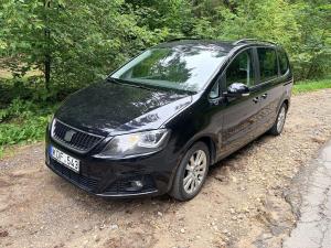 Black SEAT Alhambra 2014 in Vilnius, with an engine capacity of 1.97 L and mileage of 287 thousand km for 8300 €, photo  on AUTOMOTO.COM.LV