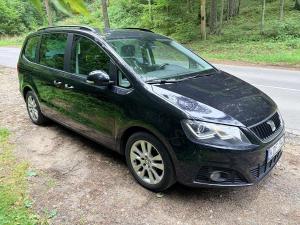 Black SEAT Alhambra 2014 in Vilnius, with an engine capacity of 1.97 L and mileage of 287 thousand km for 8300 €, photo 8 on AUTOMOTO.COM.LV