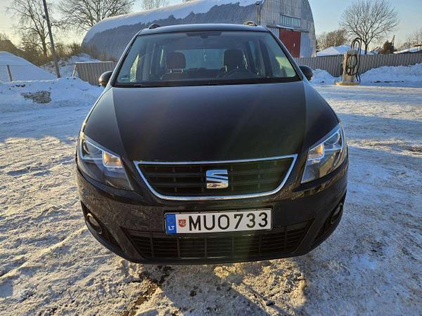 Black SEAT Alhambra 2016 in Vilkaviskis, with an engine capacity of 1.97 L and mileage of 138 thousand km for 12800 €, photo 3 on AUTOMOTO.COM.LV