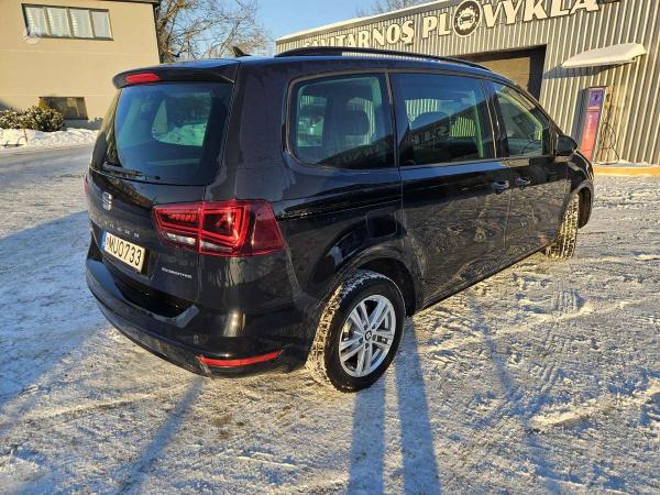 Black SEAT Alhambra 2016 in Vilkaviskis, with an engine capacity of 1.97 L and mileage of 138 thousand km for 12800 €, photo 7 on AUTOMOTO.COM.LV