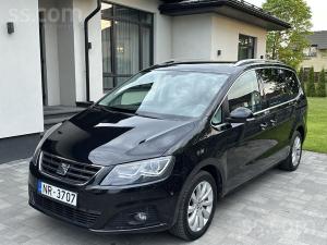 Black SEAT Alhambra 2017 in Jelgava, with an engine capacity of 2.00 L and mileage of 215 thousand km for 13000 €, photo  on AUTOMOTO.COM.LV